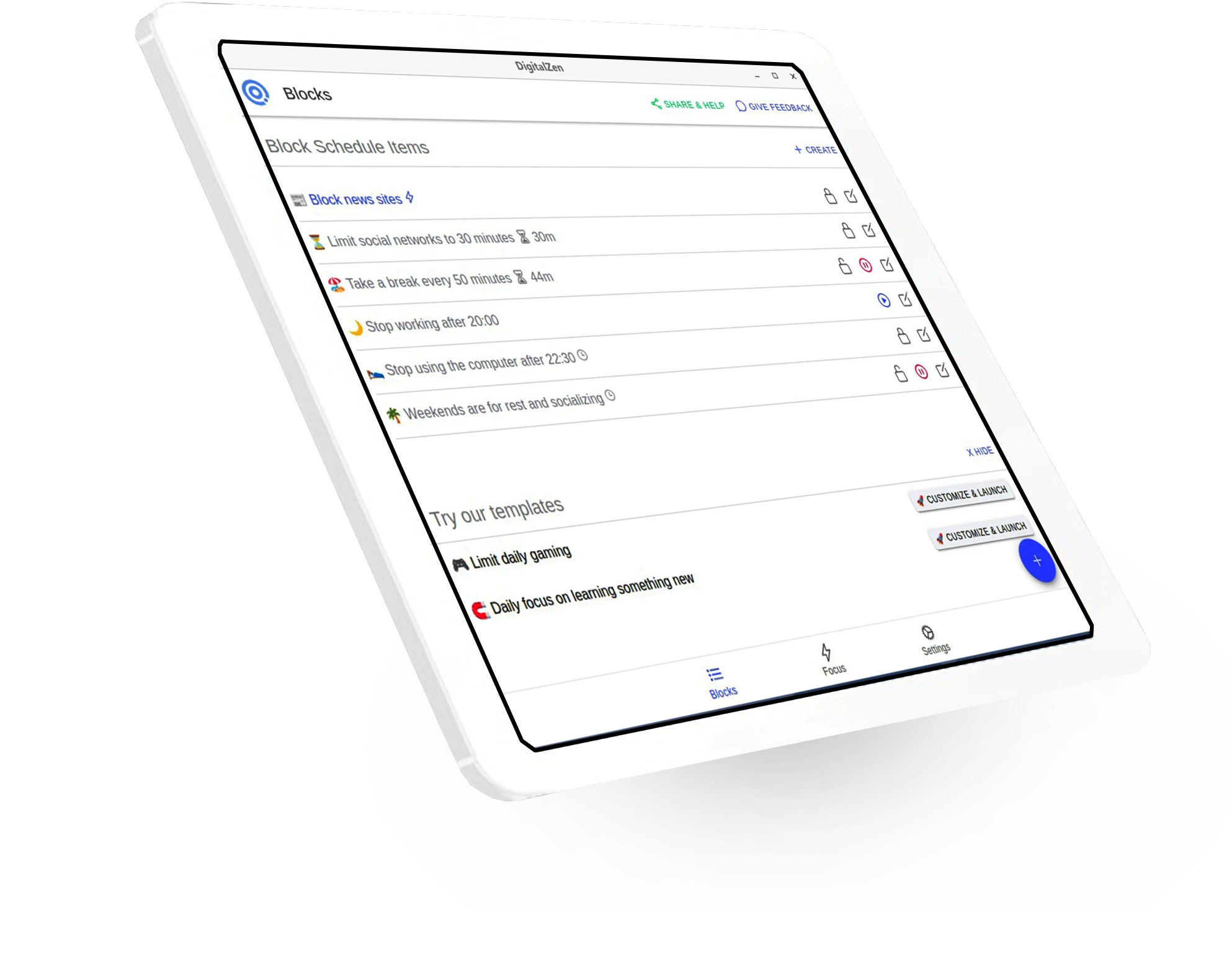 DigitalZen - Website & App Blocker for Focus & Productivity