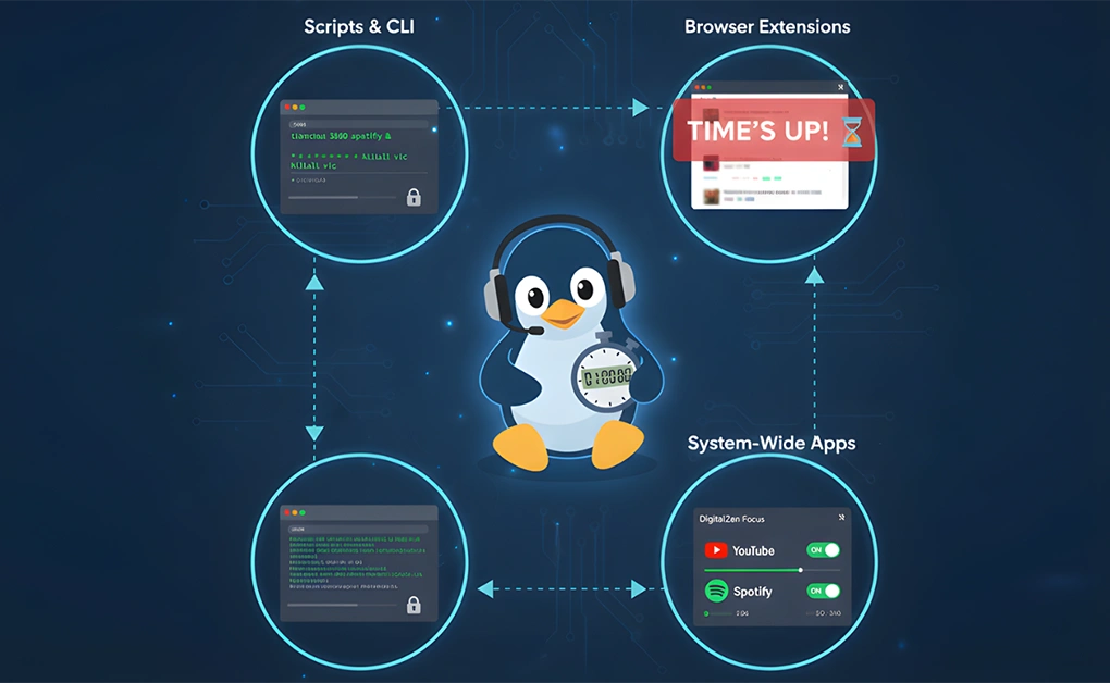 How to Limit App Usage Time on Linux Using Scripts & Apps